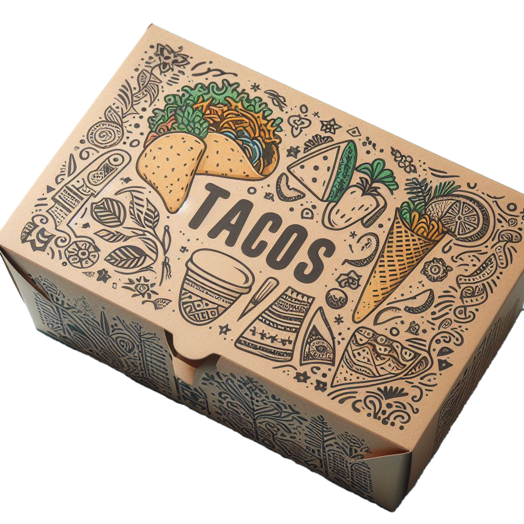 CUSTOM TACO/NACHO BOXES - 250/CASE – PAK ONE